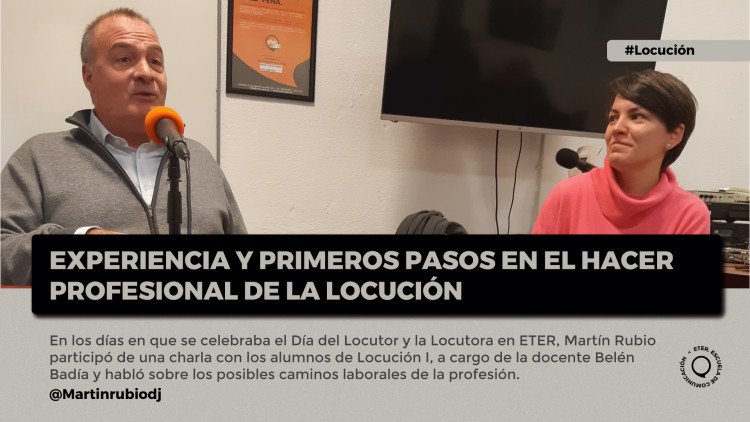 ETER • Martín Rubio: “Si lo hacemos con amor y pasión, se va dando”